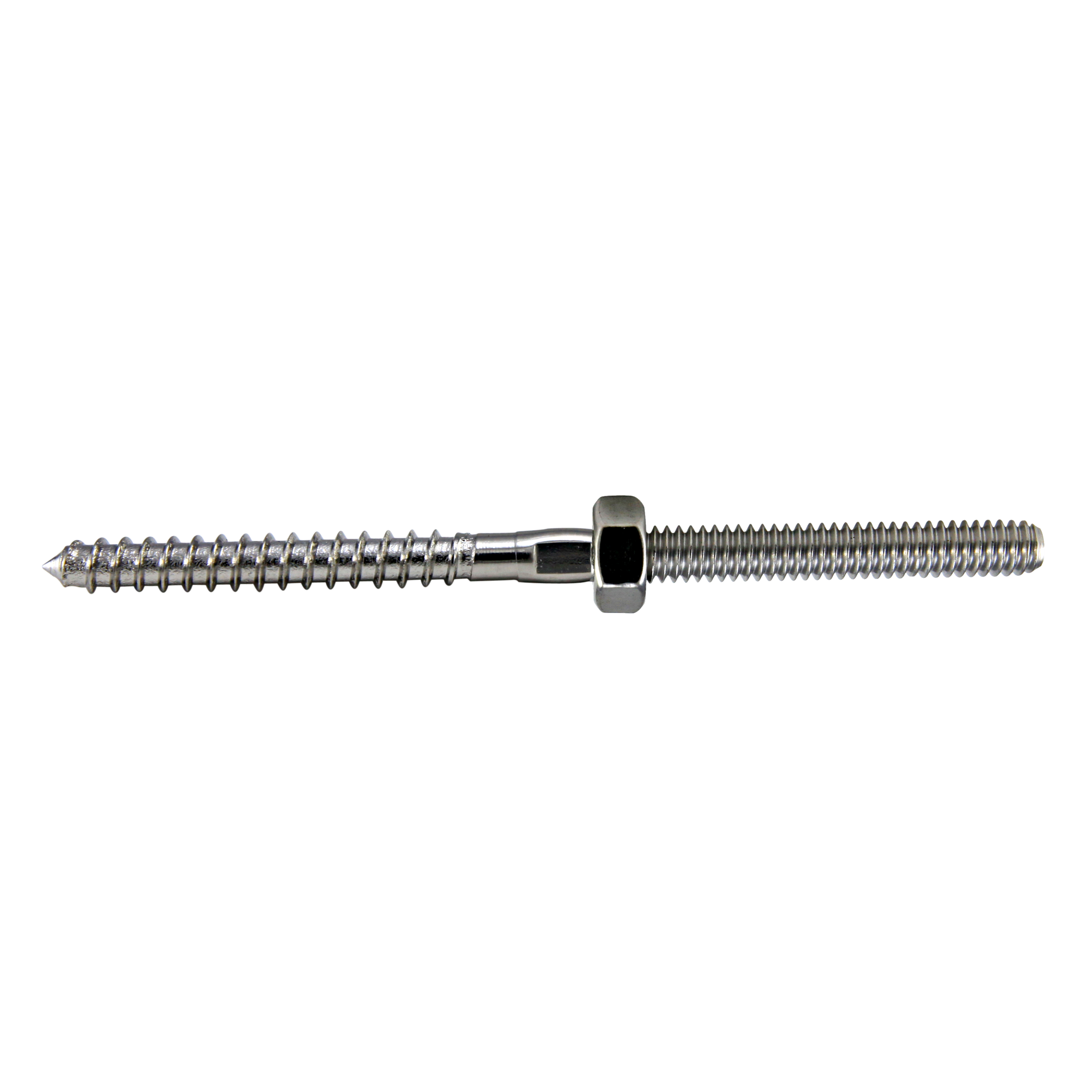 STAINLESS STEEL THREADED LAG (HANGER BOLT) - T316 — Cable Rail Specialist