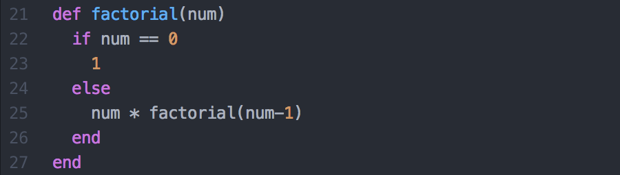 Recursion + Factorials — Emily Freeman