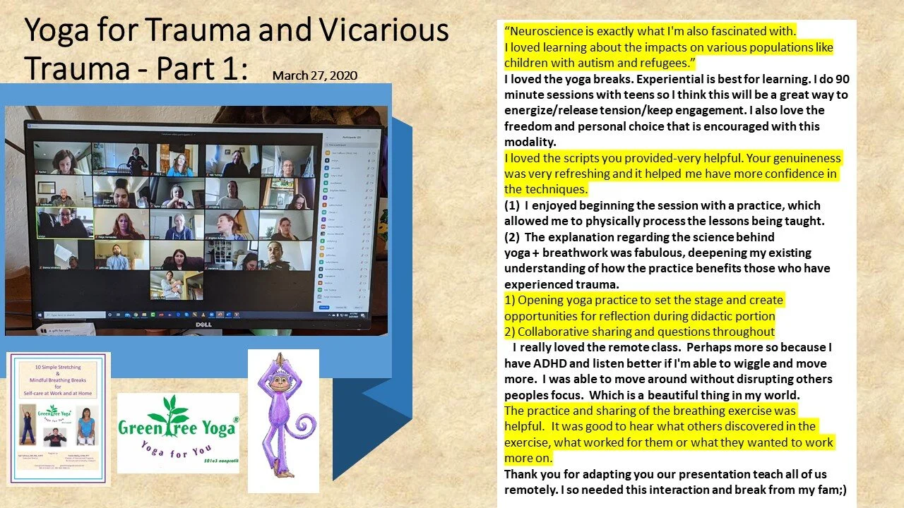 Trauma Workshops — GreenTREE Yoga