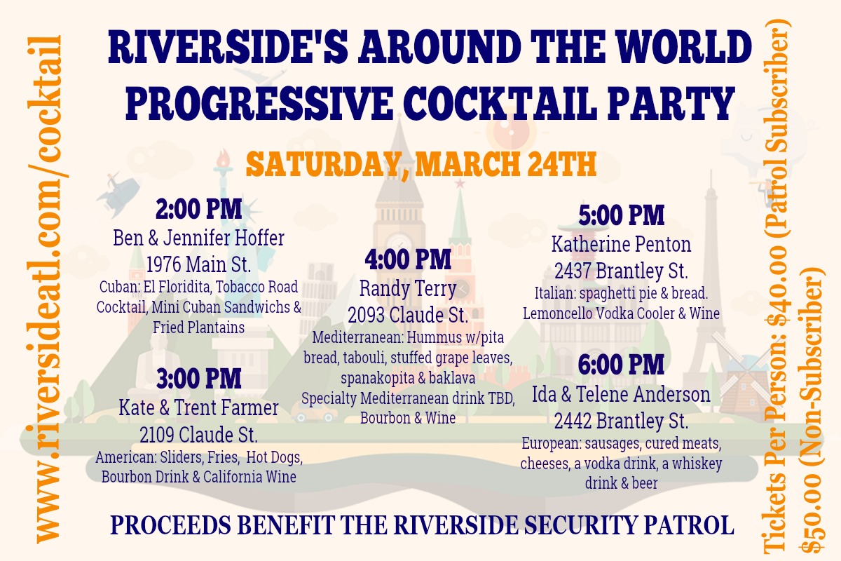 Riverside's Progressive Cocktail Party — Riverside Neighborhood ...