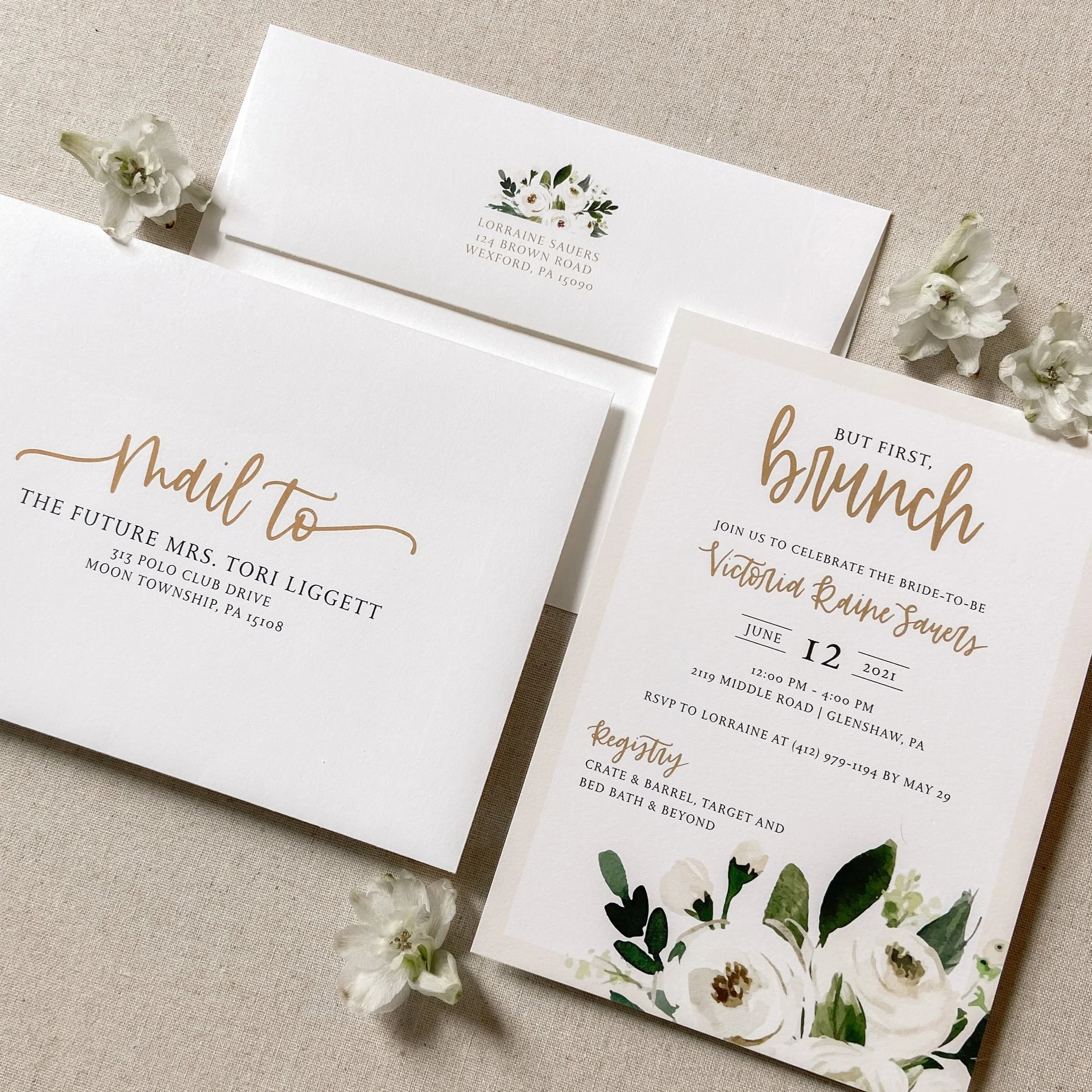 Shower Invitations — With Love Daily Designs