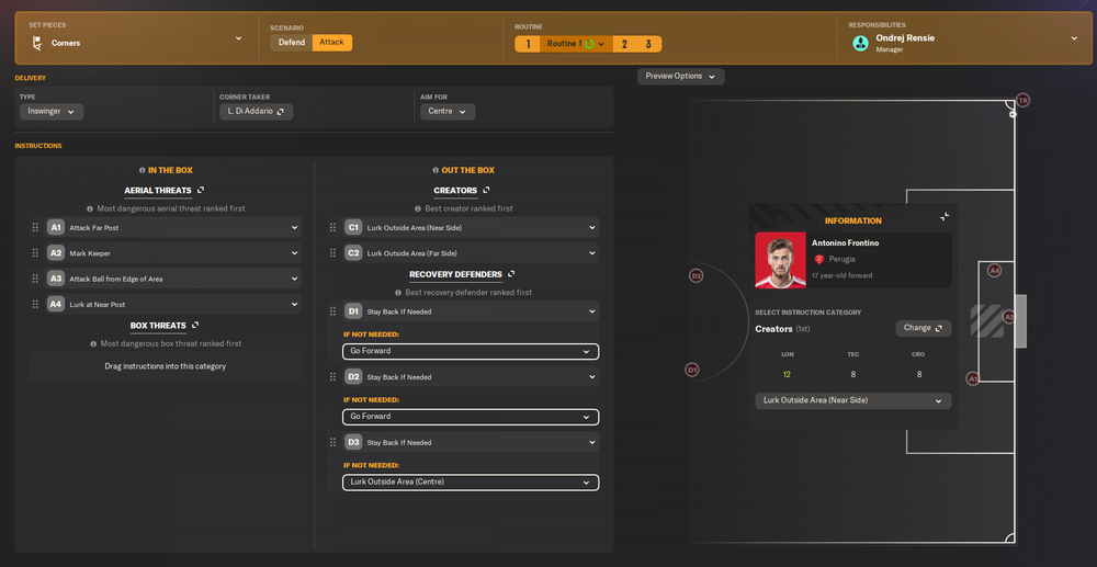 FM24 | Revamped set pieces. My pros and cons — CoffeehouseFM - Football ...