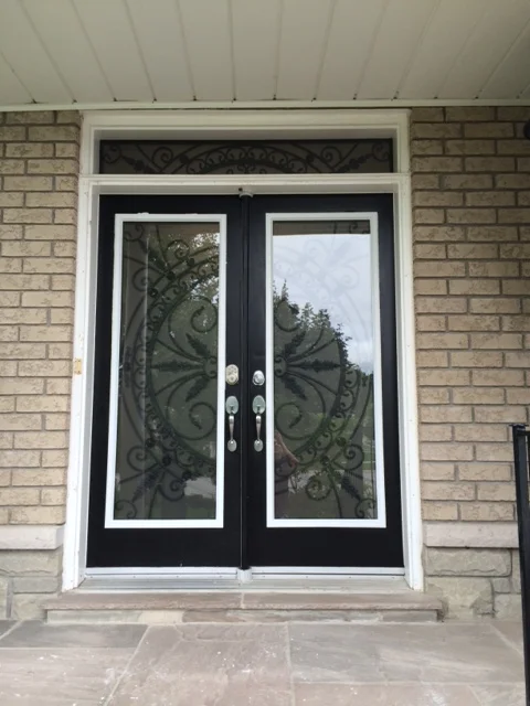 Wrought Iron Glass Inserts (Photo Gallery) — Distinctive Glass Inserts ...