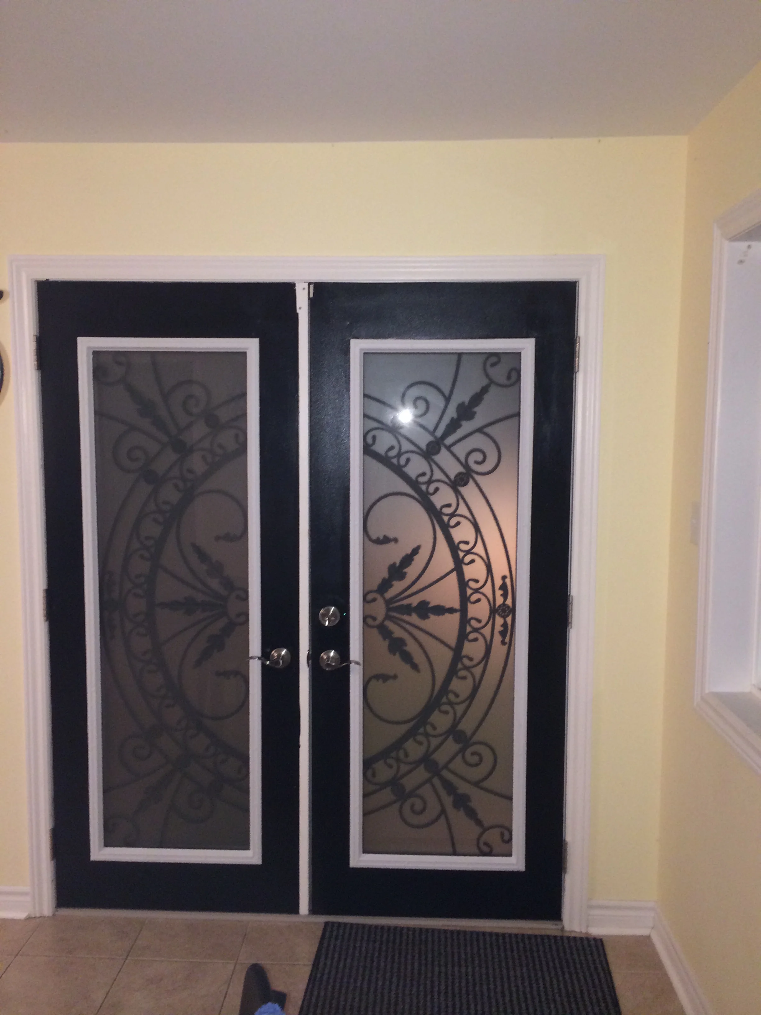 Wrought Iron Glass Inserts (Photo Gallery) — Distinctive Glass Inserts ...