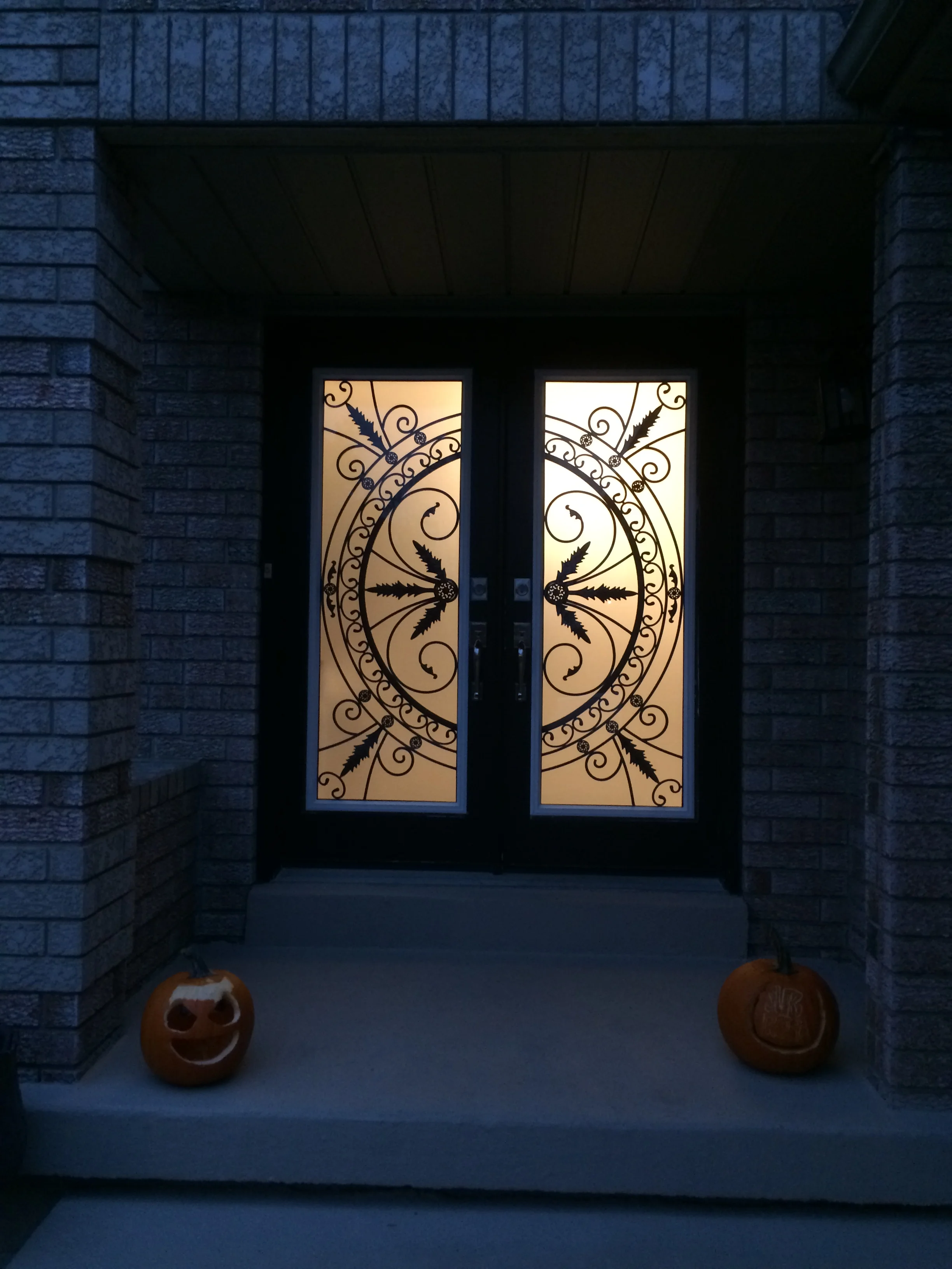 Wrought Iron Glass Inserts (Photo Gallery) — Distinctive Glass Inserts ...