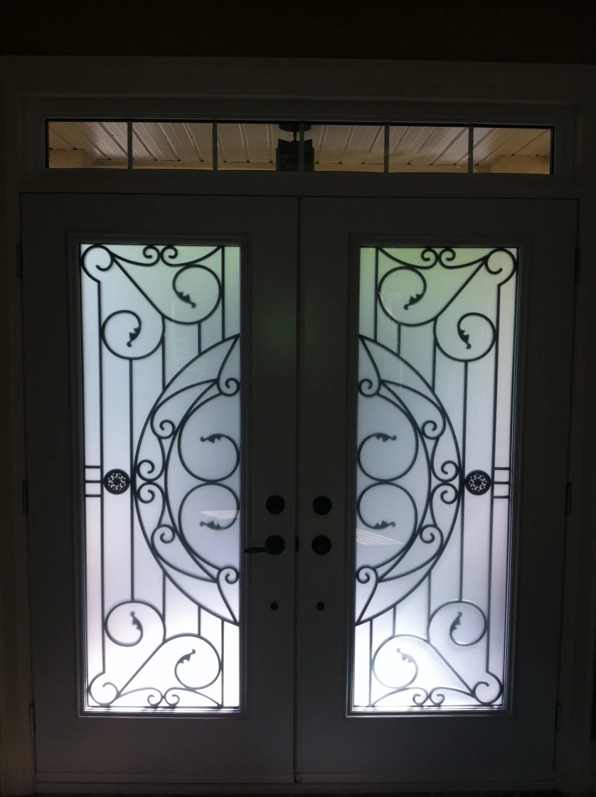 Wrought Iron Glass Inserts (Photo Gallery) — Distinctive Glass Inserts ...