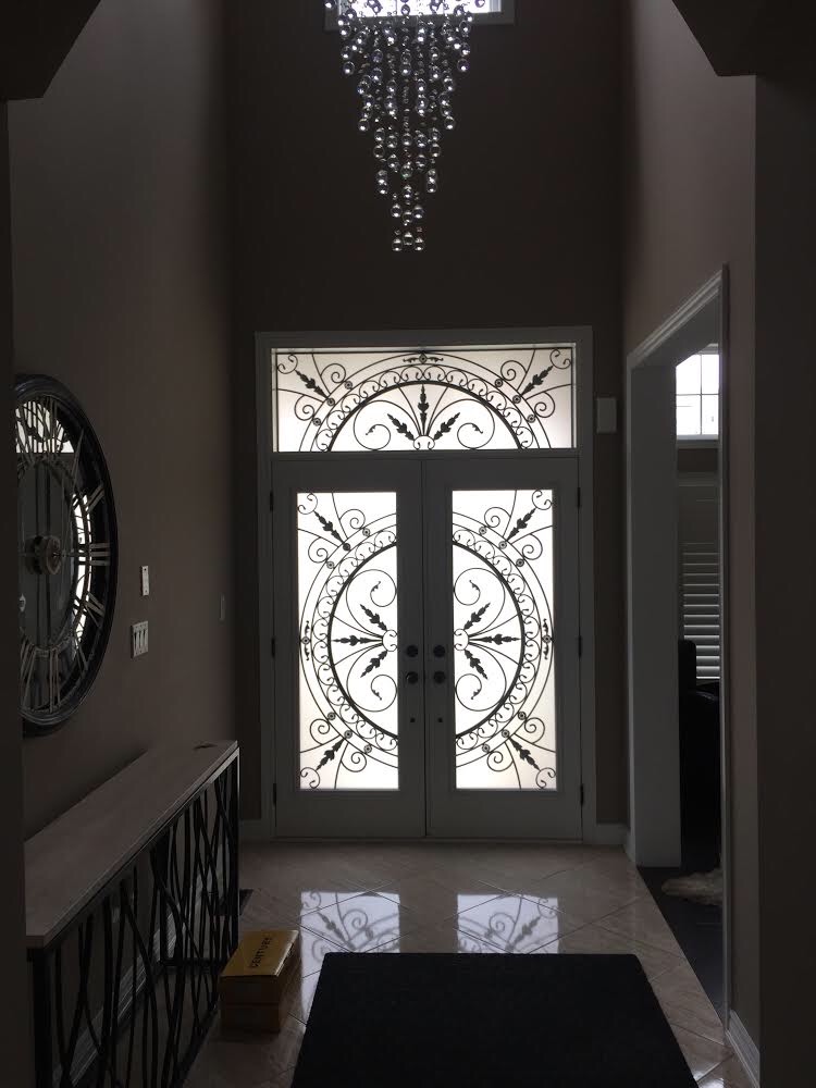Wrought Iron Glass Inserts (Photo Gallery) — Distinctive Glass Inserts ...