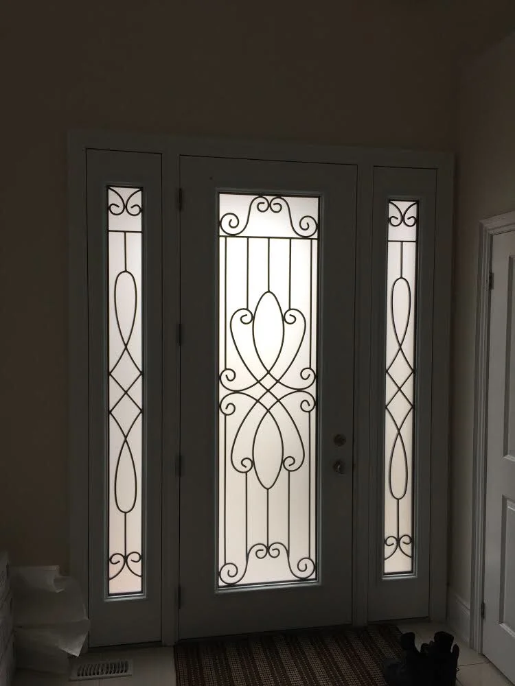 Wrought Iron Glass Inserts (Photo Gallery) — Distinctive Glass Inserts ...