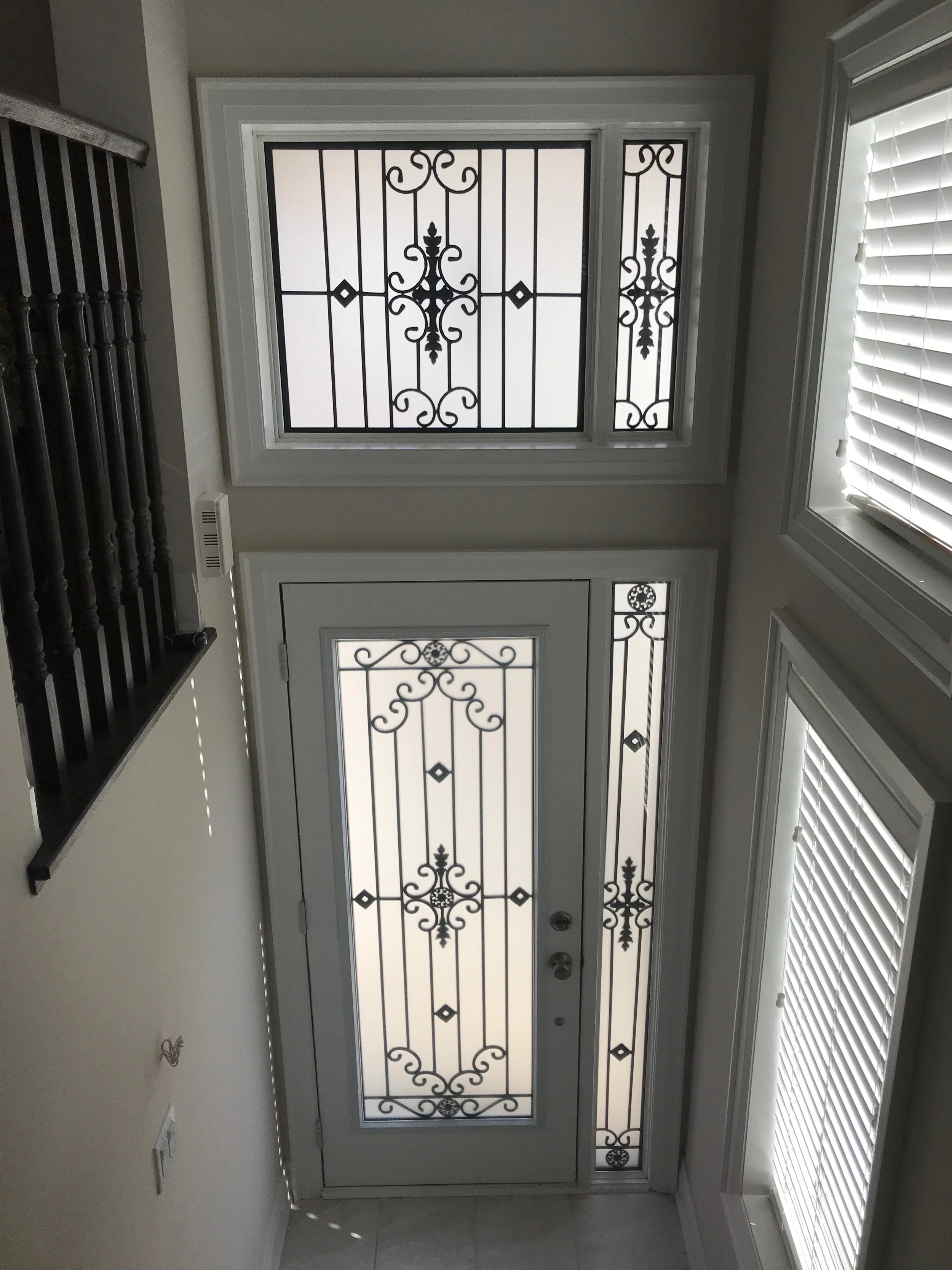 Wrought Iron Glass Inserts (Photo Gallery) — Distinctive Glass Inserts ...