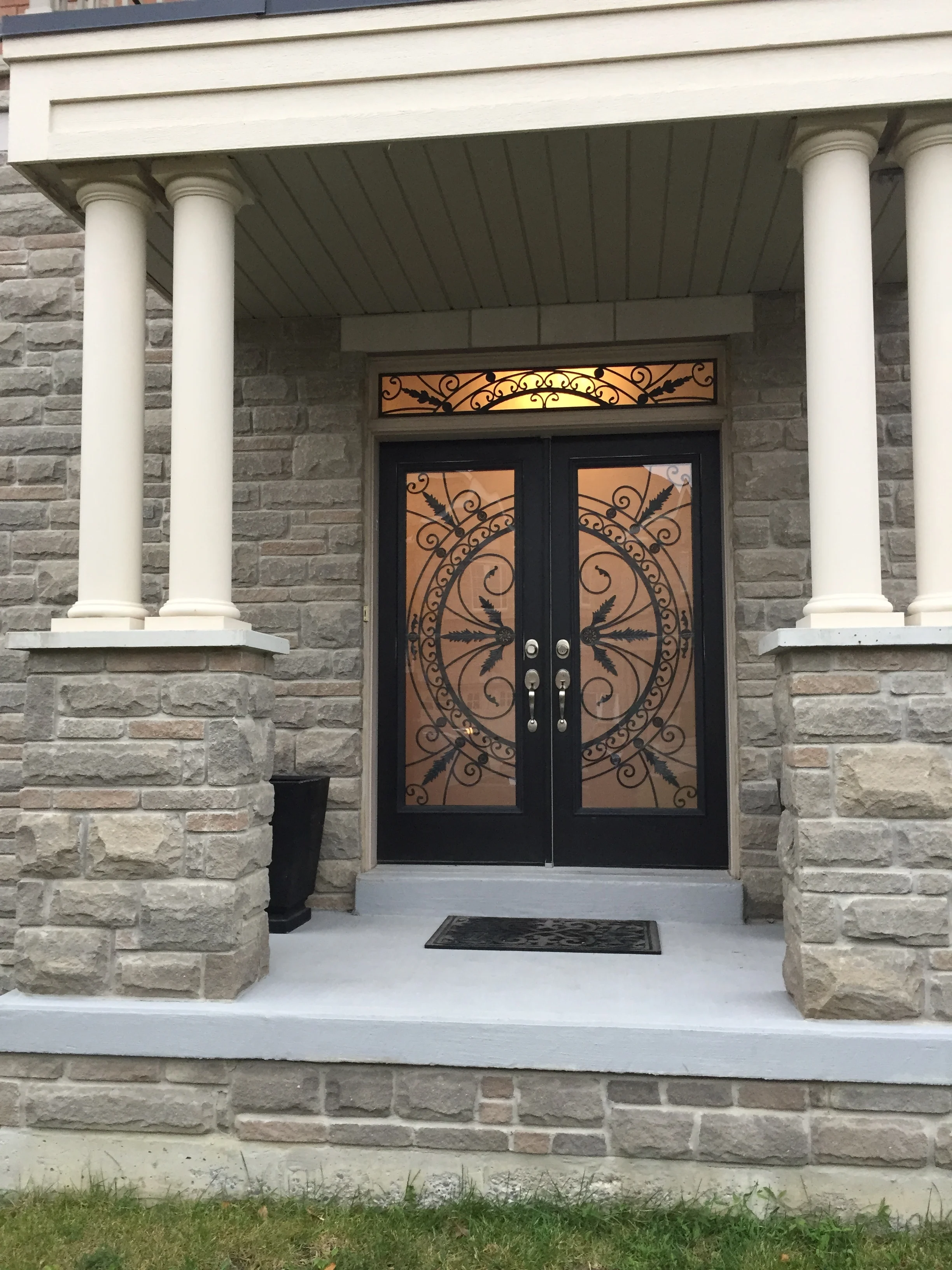 Wrought Iron Glass Inserts (Photo Gallery) — Distinctive Glass Inserts ...