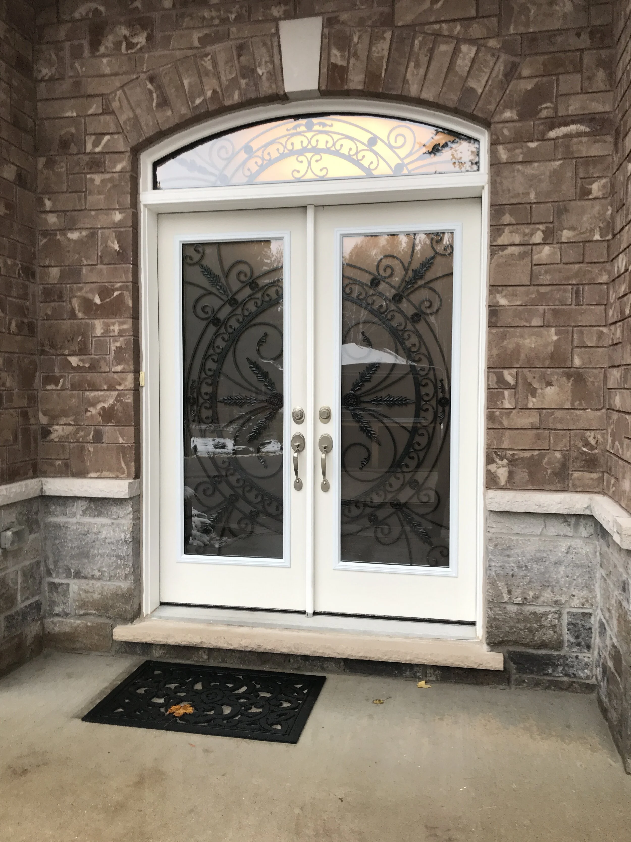 Wrought Iron Glass Inserts (Photo Gallery) — Distinctive Glass Inserts ...