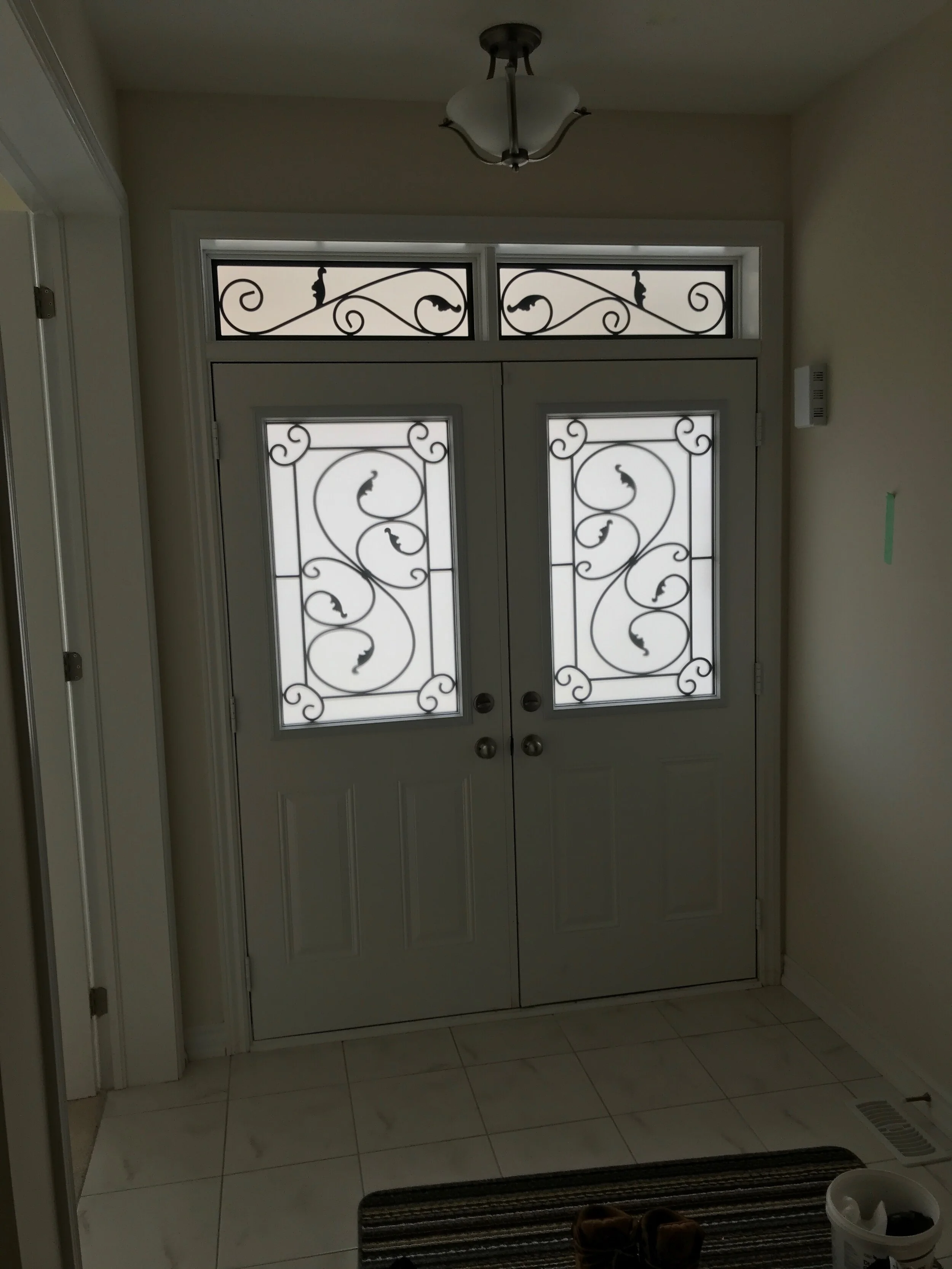 Wrought Iron Glass Inserts (Photo Gallery) — Distinctive Glass Inserts ...