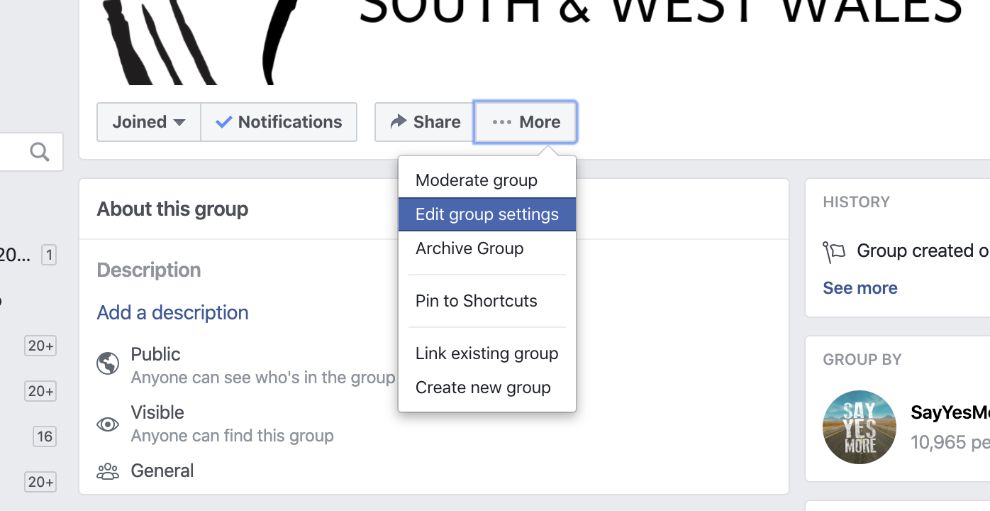 Guide - Initial Facebook Group Set-Up — SayYesMore