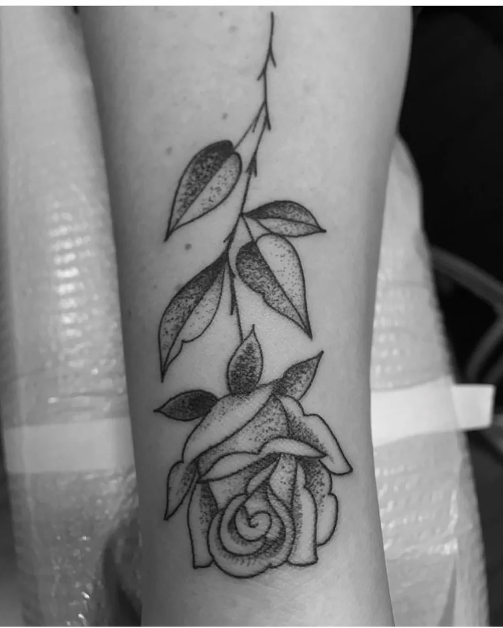 Vintage Rose Tattoos