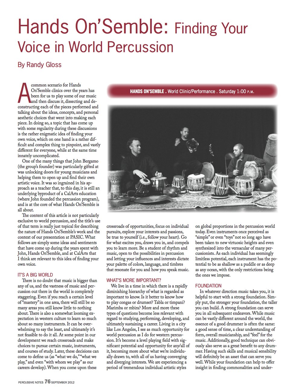 Articles — Randy Gloss