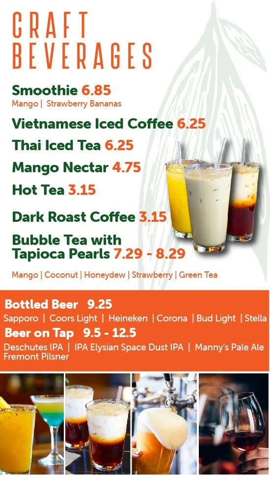 SEATAC Menu — Bambuza Vietnam Kitchen & Bar