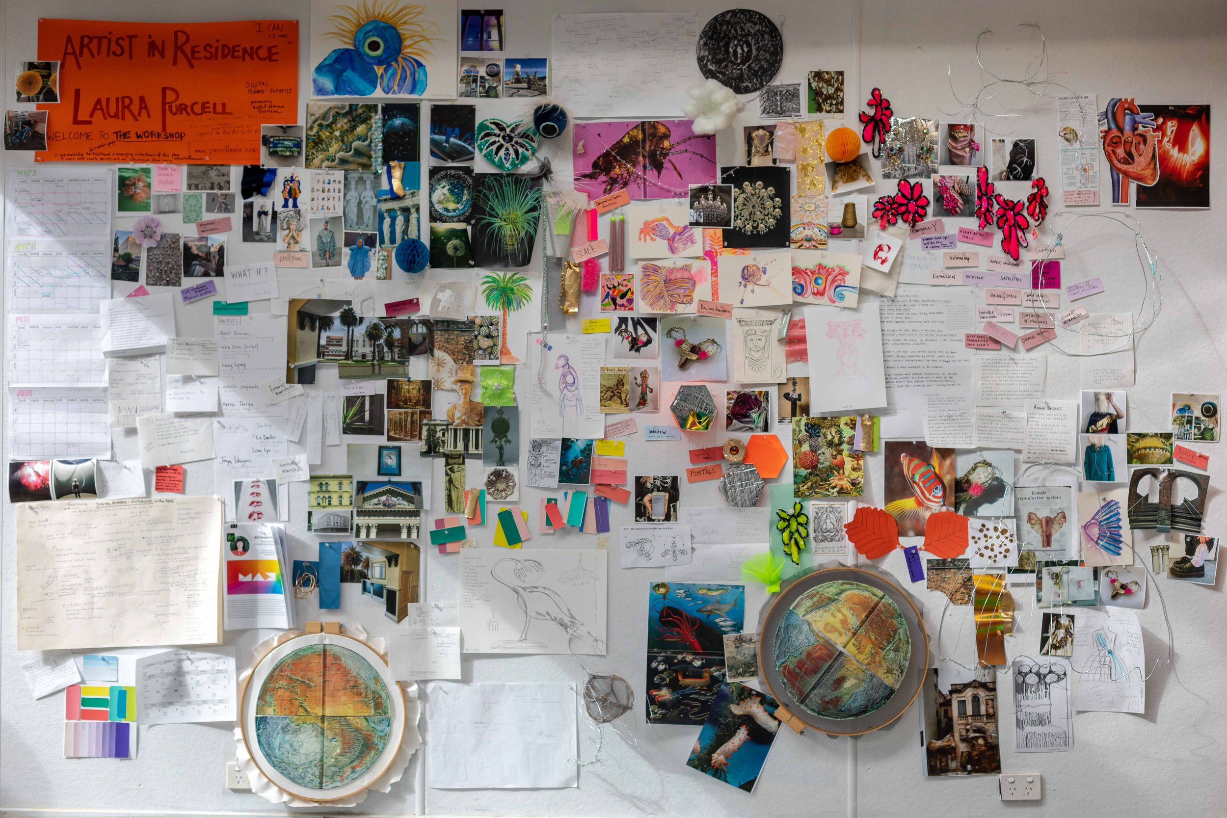 Artist residency studio processes — LAURA PURCELL