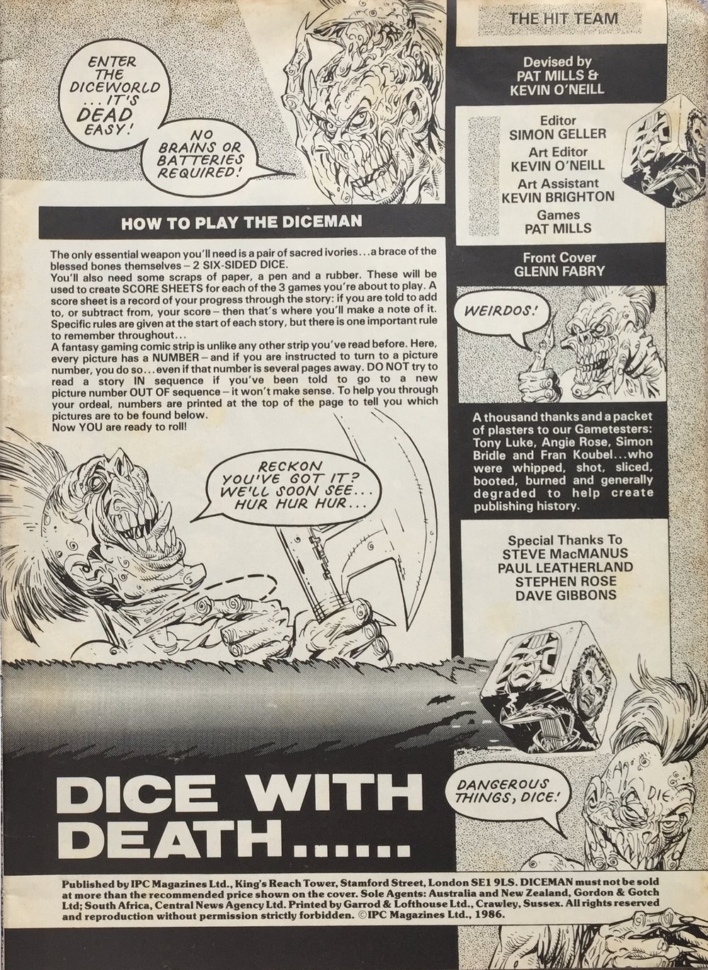 On this day, 1 February 1986: Dice Man — GREAT NEWS FOR ALL READERS!