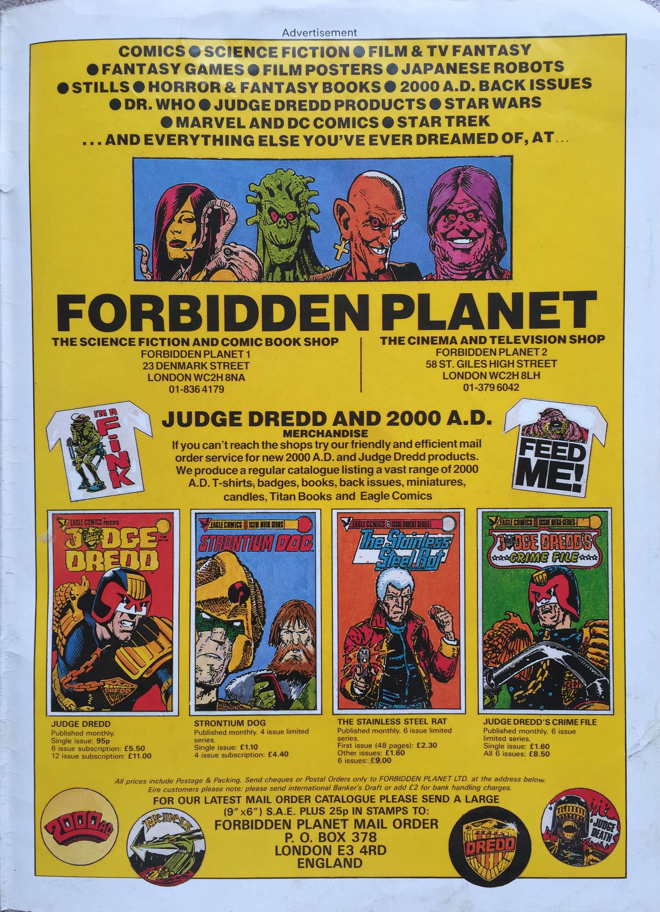 On this day, 1 February 1986: Dice Man — GREAT NEWS FOR ALL READERS!