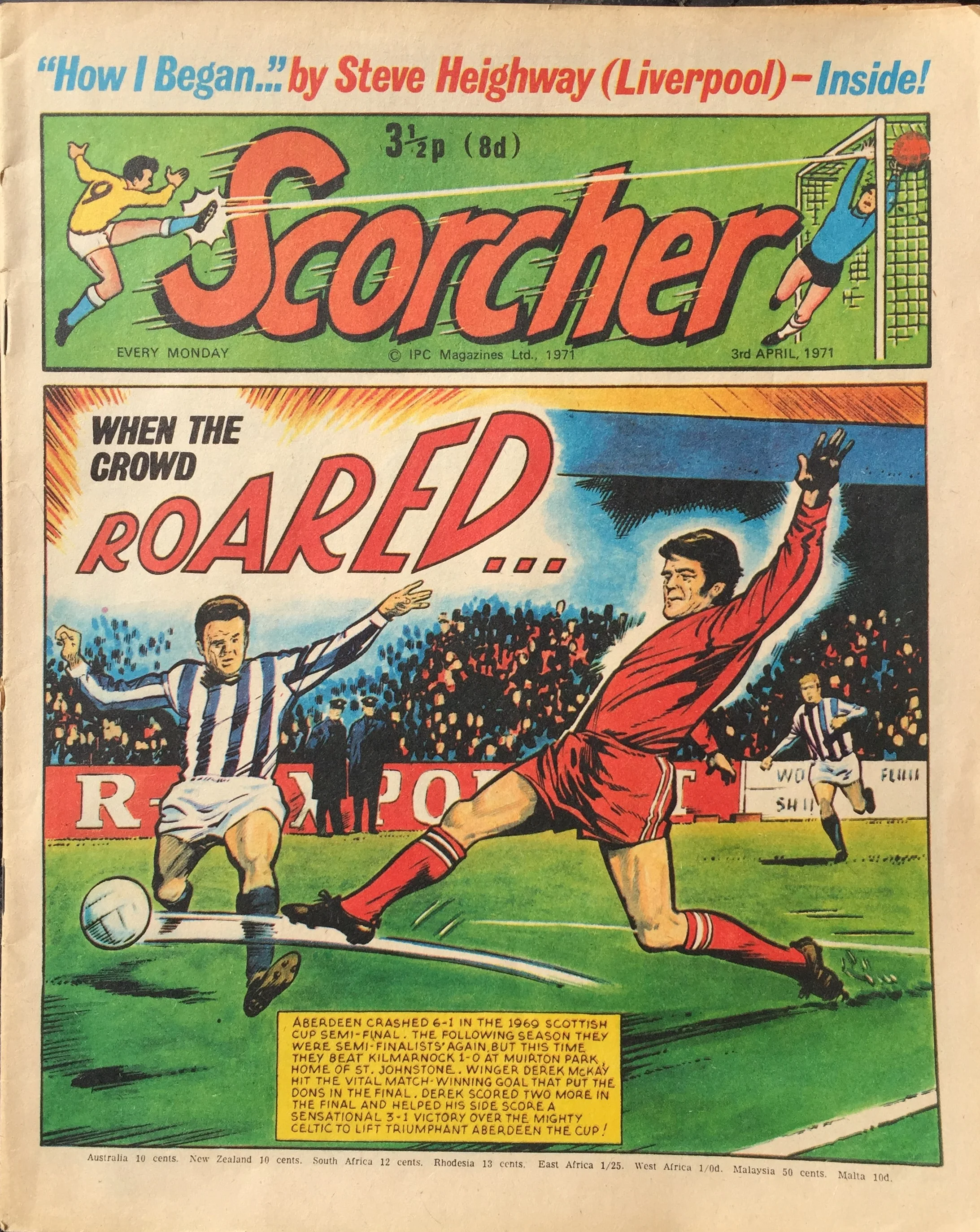 On this day, 3 April 1971: Scorcher — GREAT NEWS FOR ALL READERS!