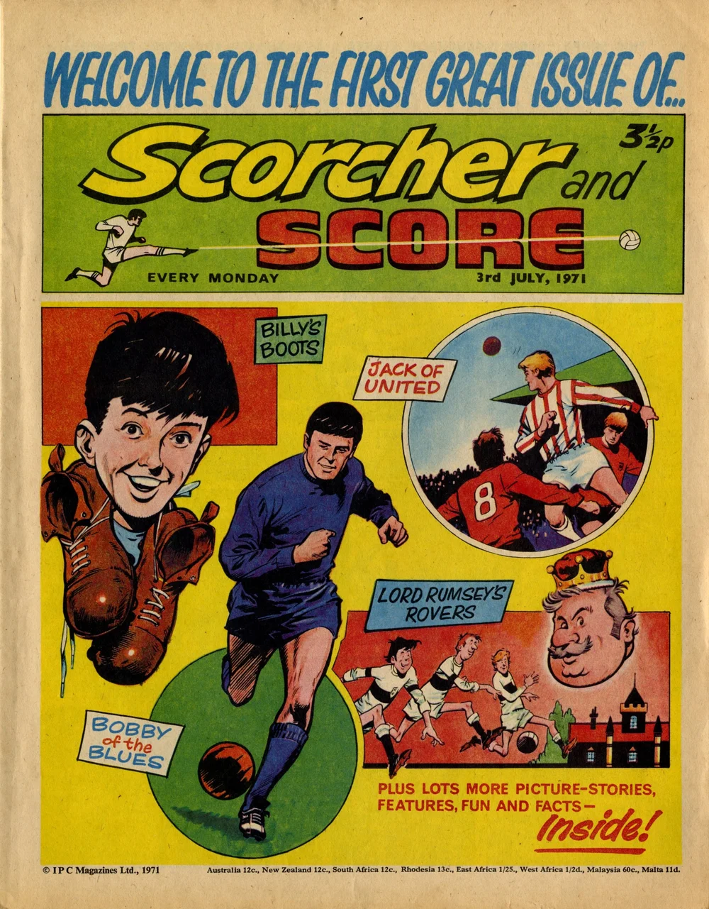 On this day, 3 July 1971: Scorcher and Score — GREAT NEWS FOR ALL READERS!