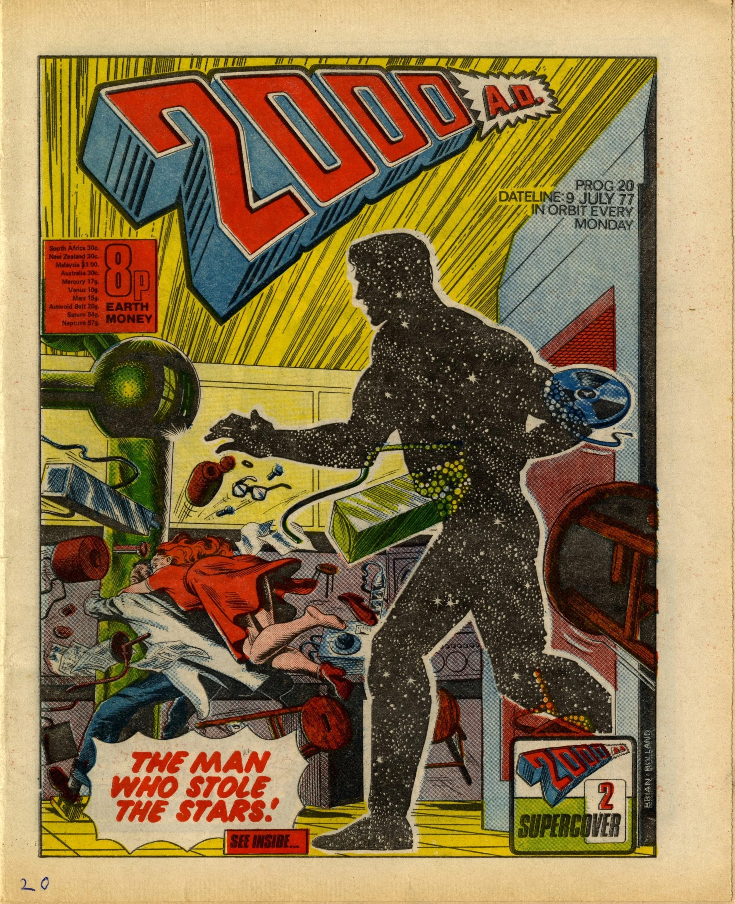 On this day, 9 July 1977: 2000AD (Prog 20) — GREAT NEWS FOR ALL READERS!