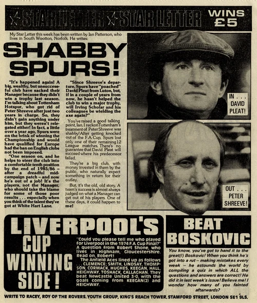 On this day, 19 July 1986: Roy of the Rovers — GREAT NEWS FOR ALL READERS!