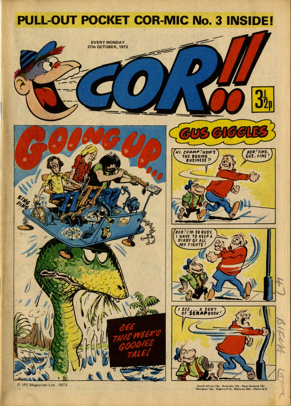 On this day, 27 October 1973: Cor!! — GREAT NEWS FOR ALL READERS!