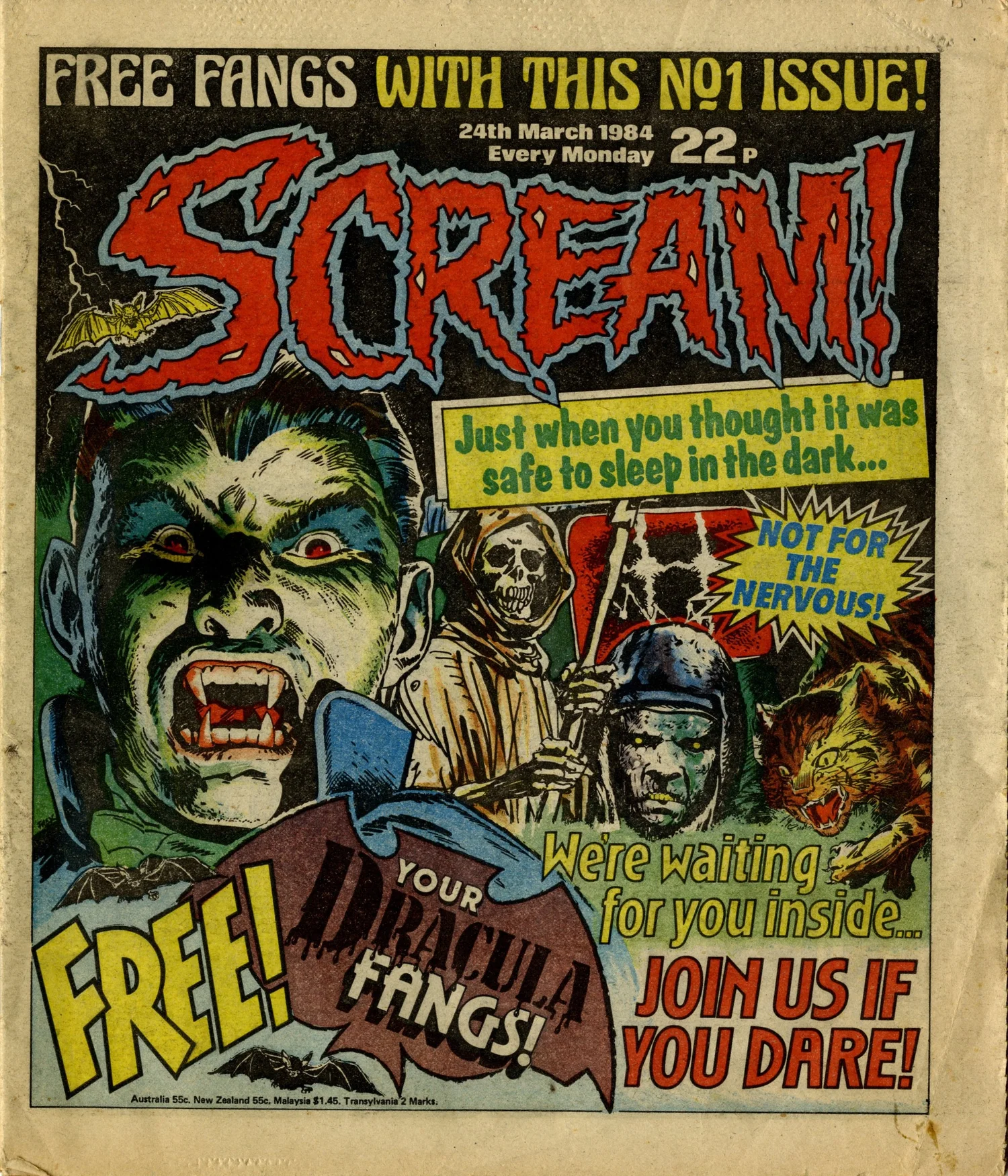 On this day, 24 March 1984: Scream! — GREAT NEWS FOR ALL READERS!
