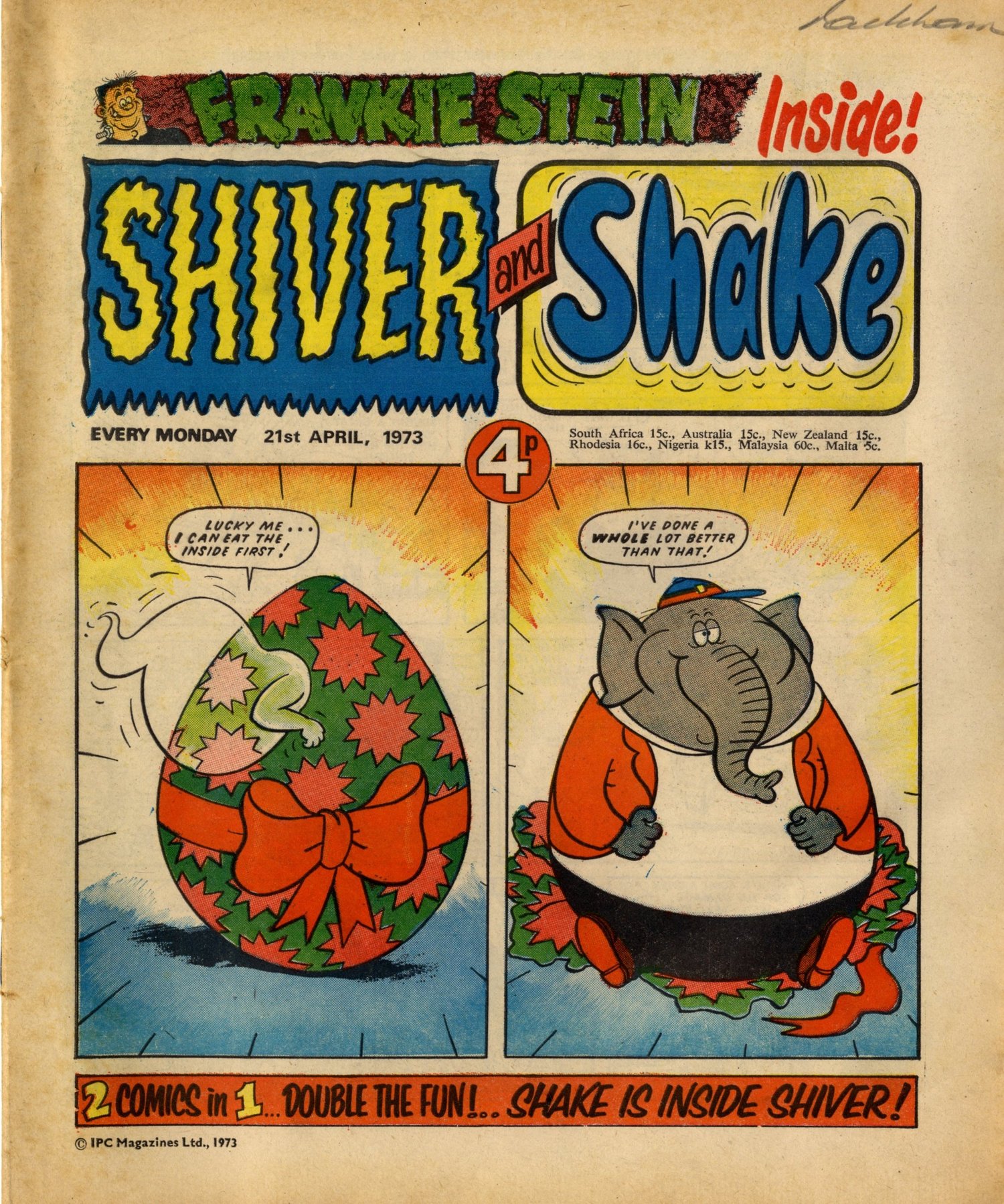 Covers gallery: Shiver and Shake, and Ken Reid's Creepy Creations ...