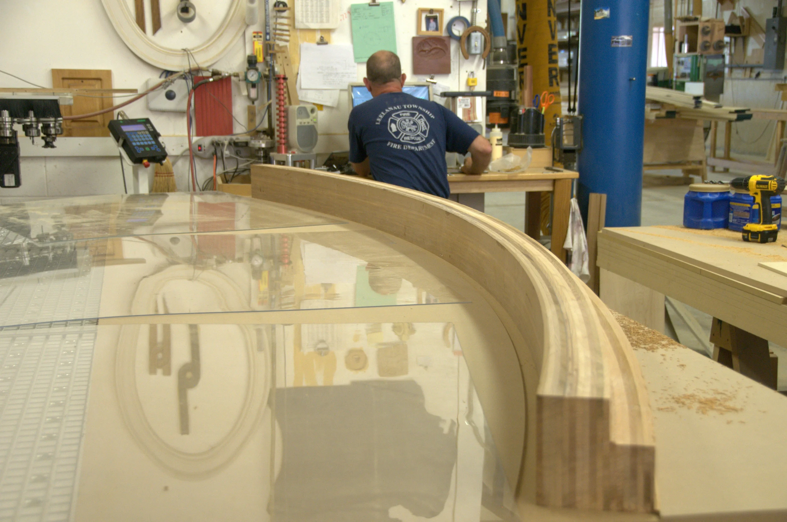 curved wood moldings by Thomas & Milliken Millwork, Inc.
