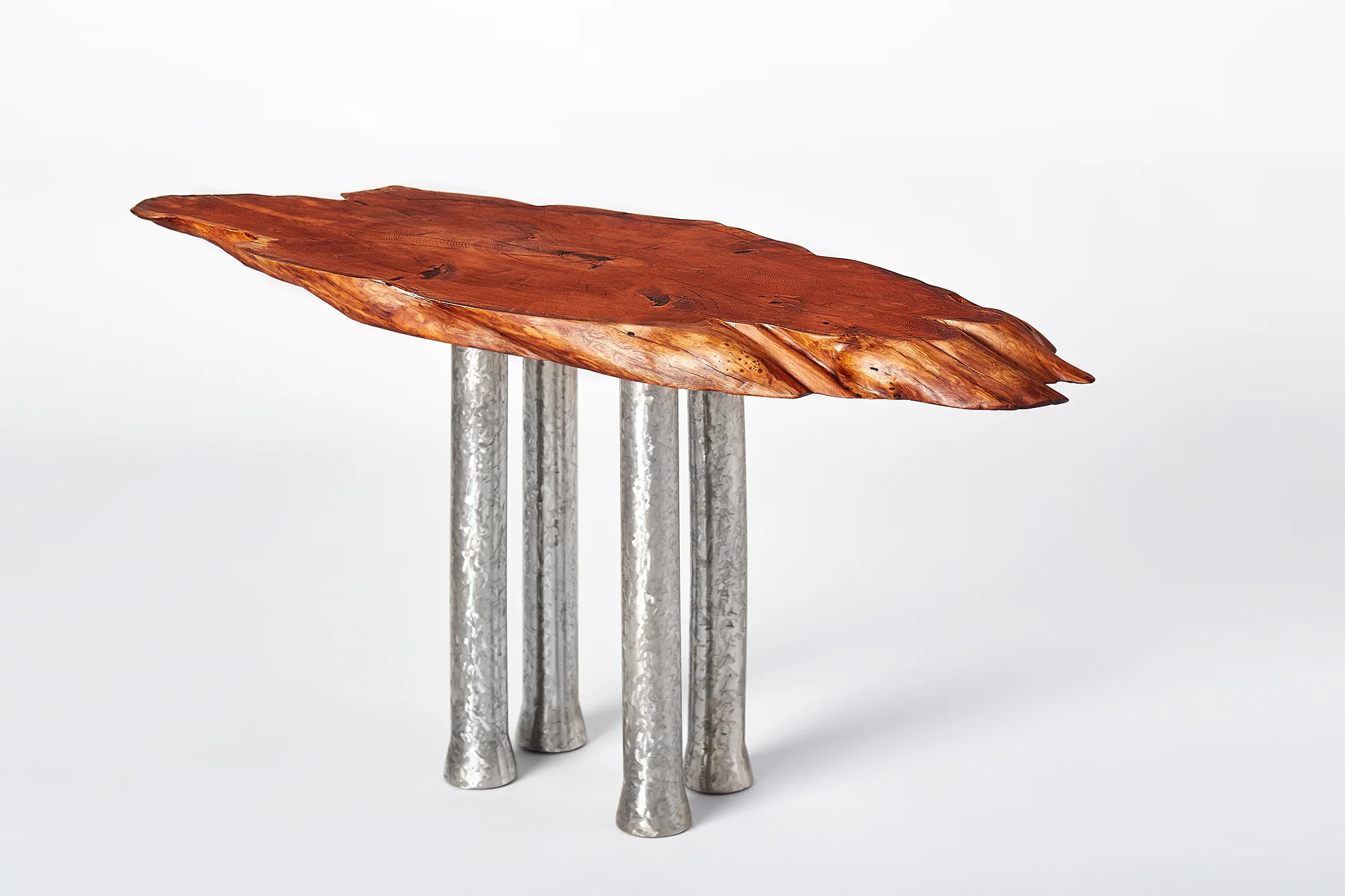 Reclaimed End Table with Four Funky Legs — Living Edge Handcrafted ...