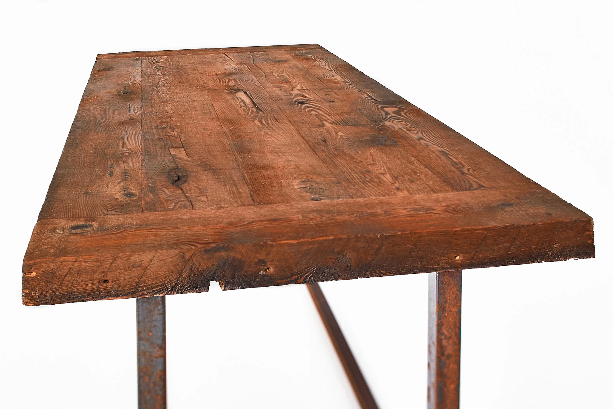 Barnwood Coffee Table with Reclaimed Legs — Living Edge Handcrafted ...