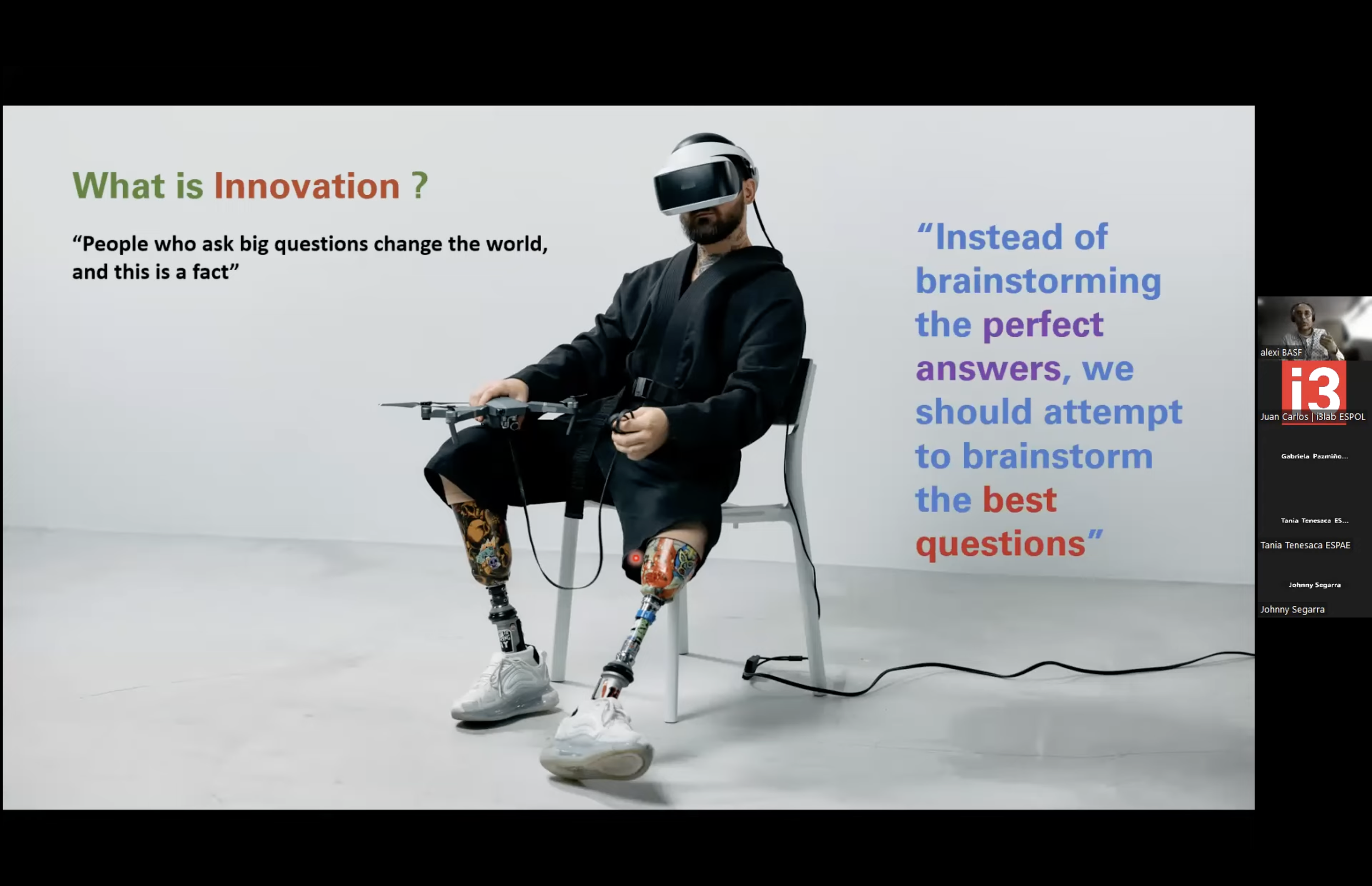 i3Corner: Cultura de la Innovación y Alkimia, por Alexi Wiedemman — I3LAB ESPOL - Centro de ...