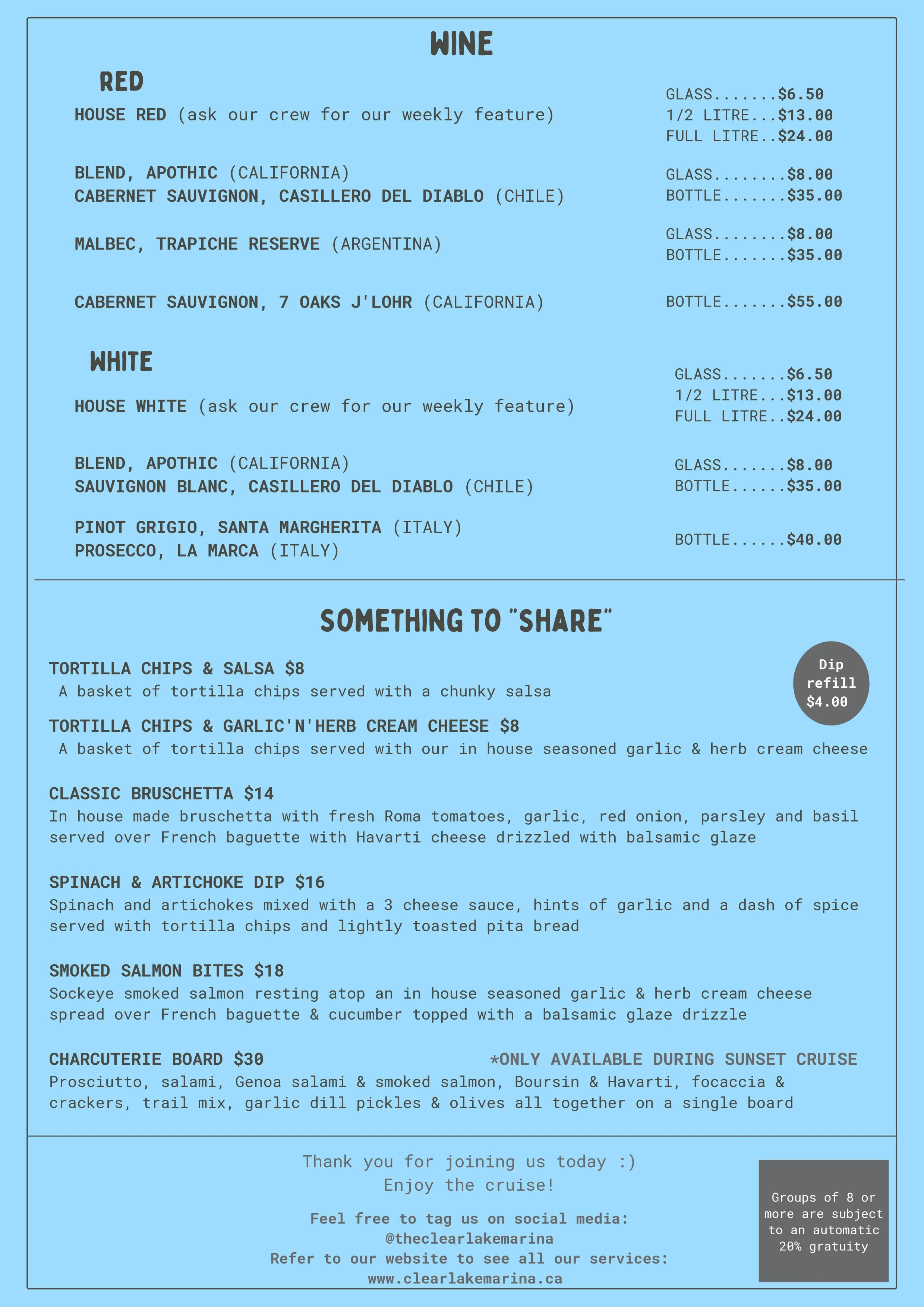 Martese Afternoon Cruises — The Clear Lake Marina