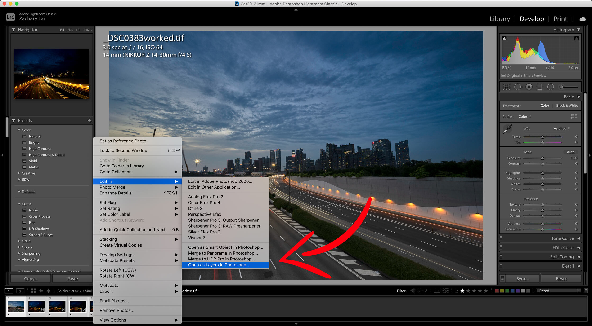 Quick and Easy Light Trails Stacking — Zachary Lai Photography