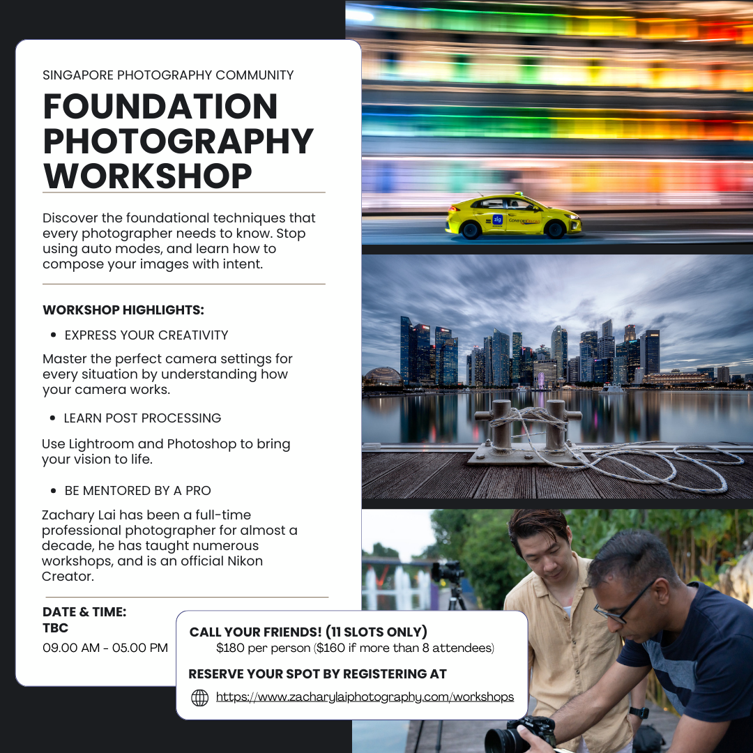 Photography Workshops and Education in Singapore by experienced ...