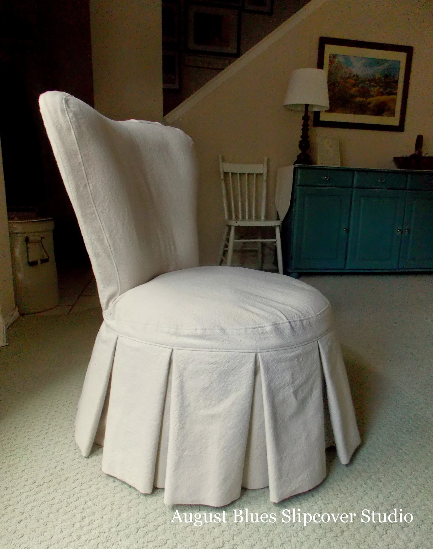 CUTE Boudoir Chair — August Blues