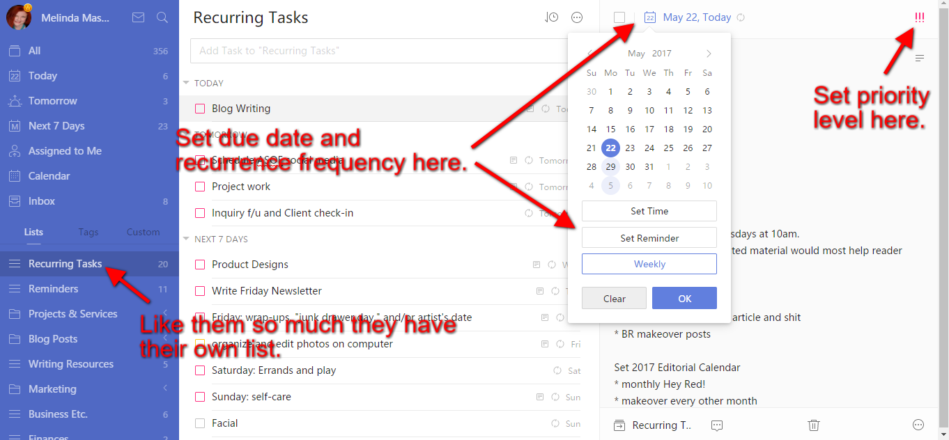 How to Get Started with TickTick. (My favorite to-do list app.) - Melinda Massie | Actor