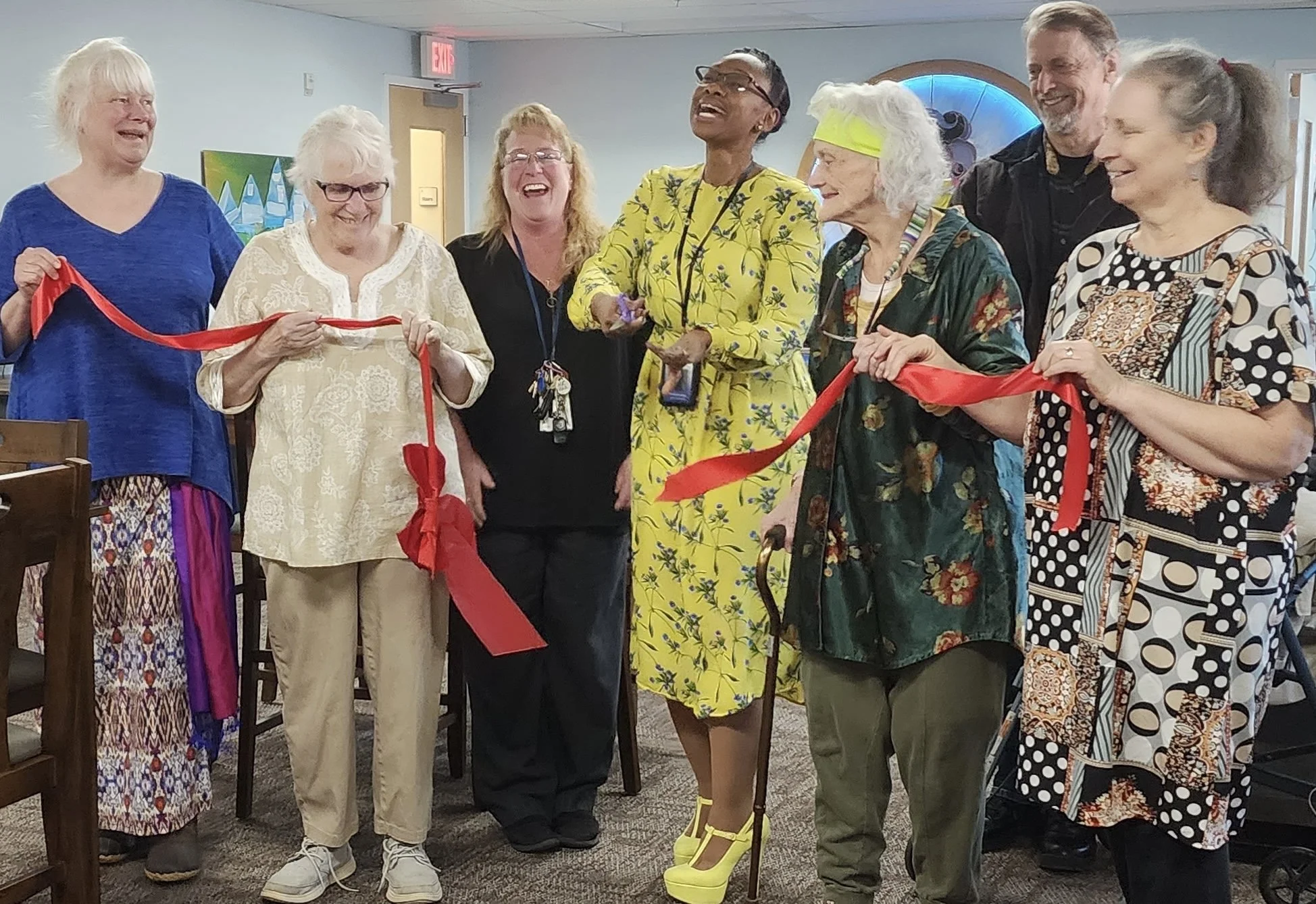 Grand Opening of the Golden Heart Computer Lounge