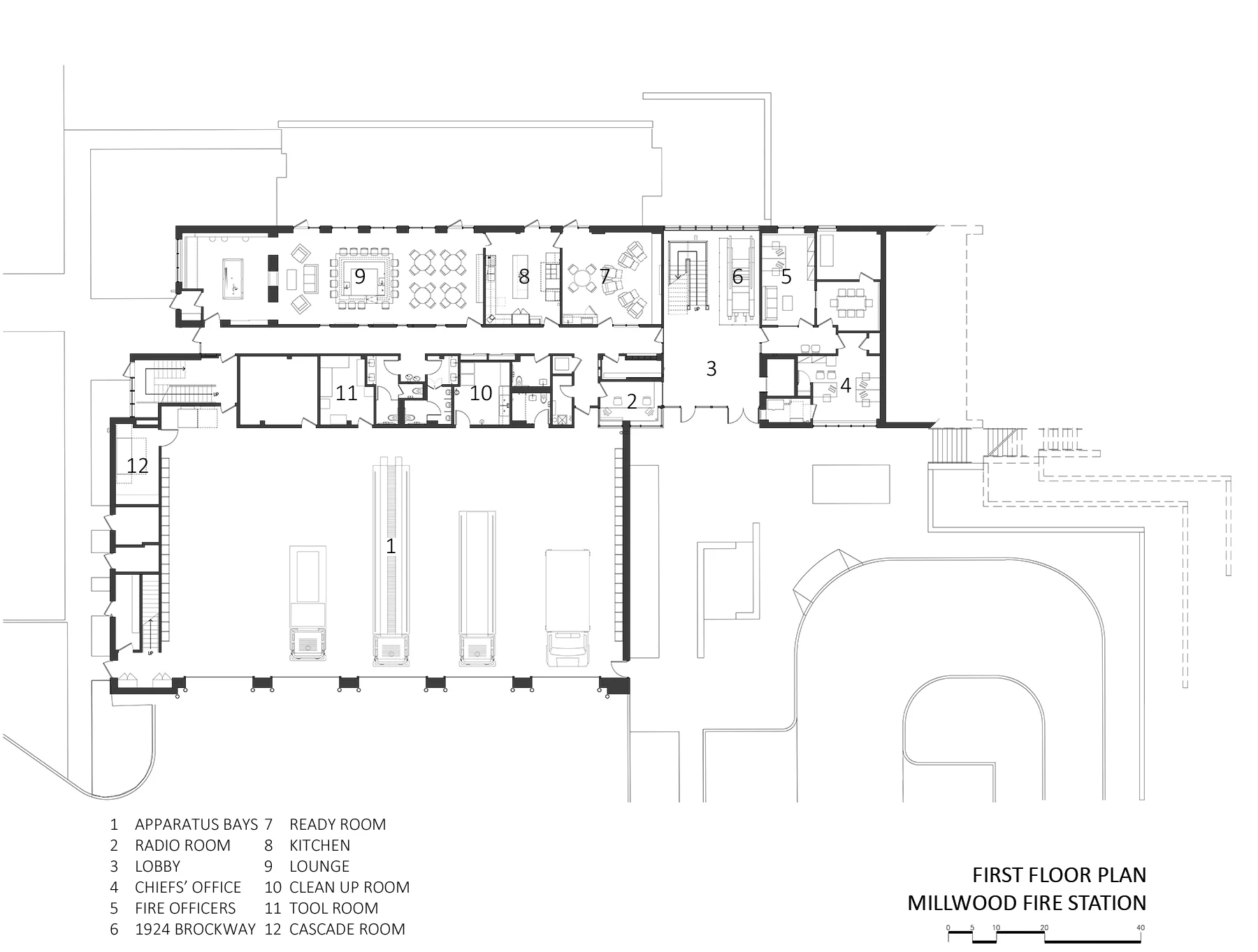 Firehouse Station Design Floor Plan New Fire/EMS Facility | North