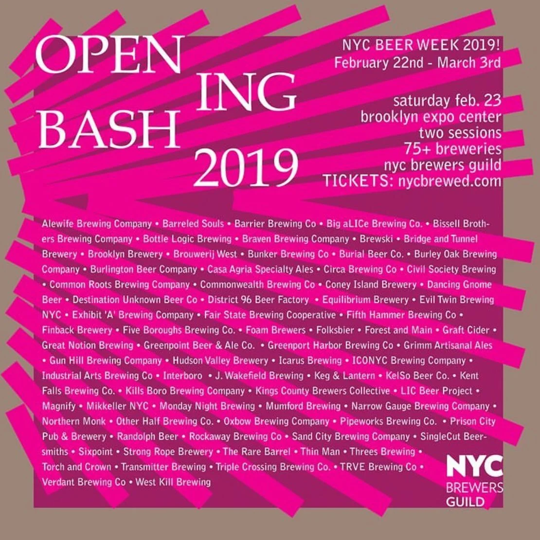 NYC Beer Week: Opening Bash — Hudson Valley Brewery