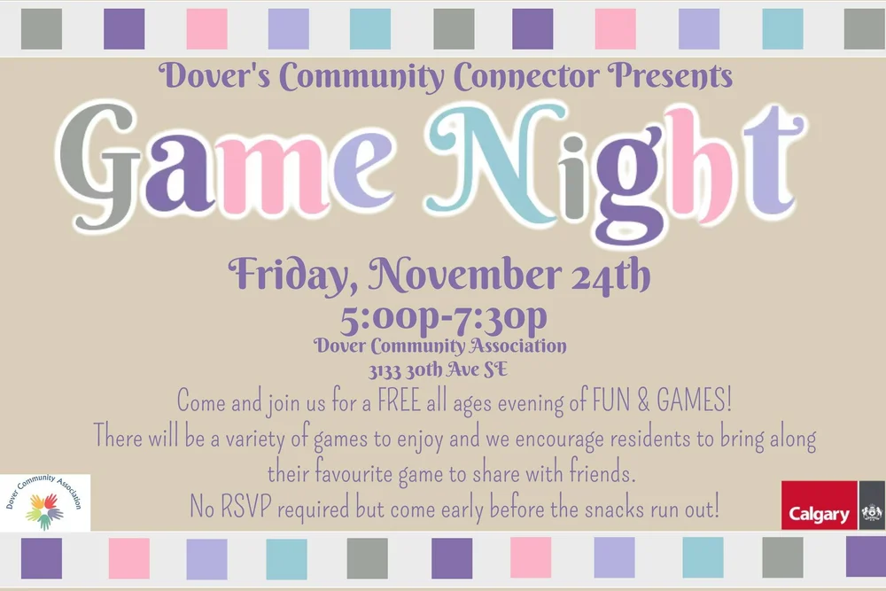 Dover Community Game Night! — Ward 9 Great Neighbourhoods Calgary ...