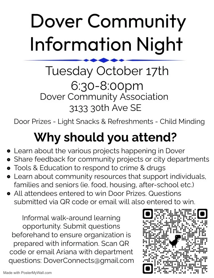 Let's Talk- Dover Community Connector Night - Oct 17. 2023 — Ward 9 ...