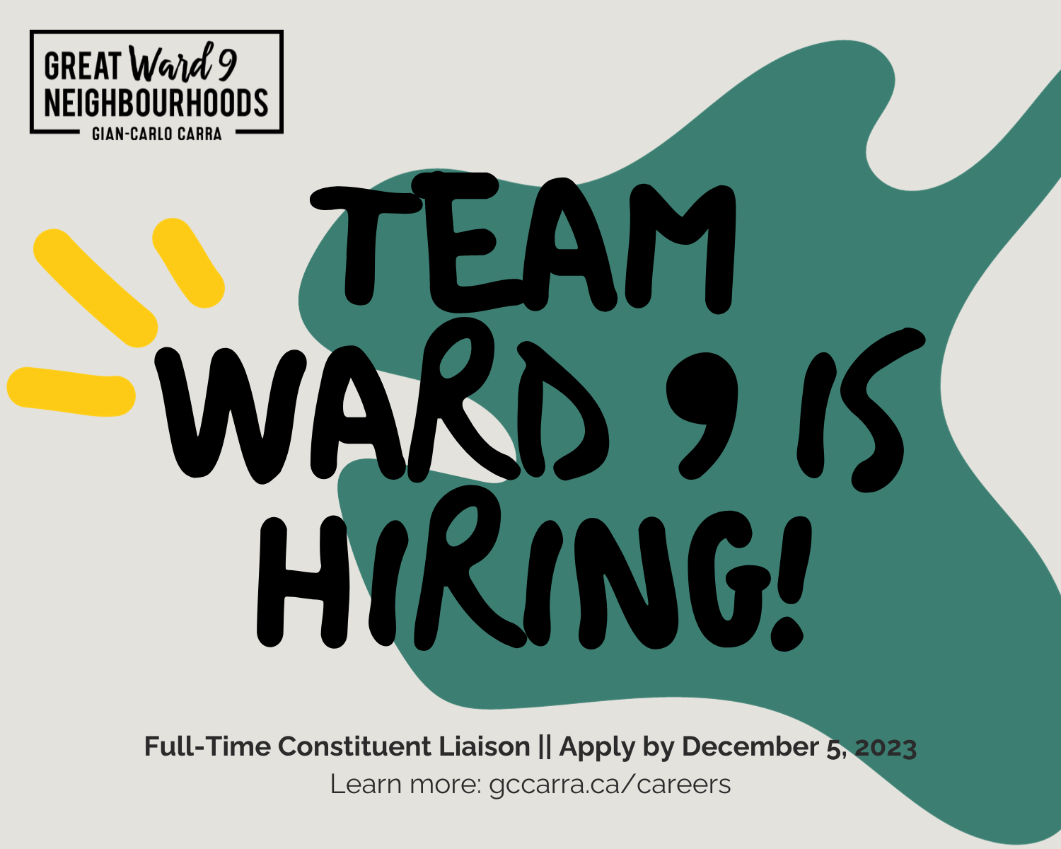 Team Ward 9 is Hiring! (Constituent Liaison) — Ward 9 Great ...