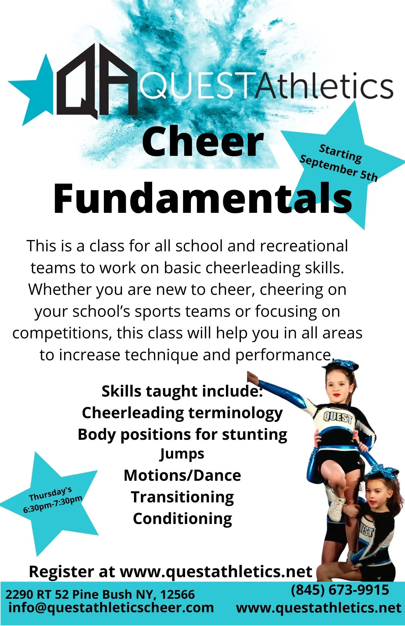 Cheer Fundamentals & Pre-Tryout Enhancement — Quest ...