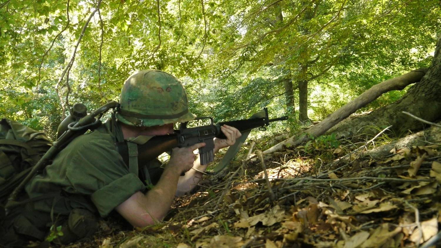 Vietnam War and Korean Conflict — Reenactment Stock Footage