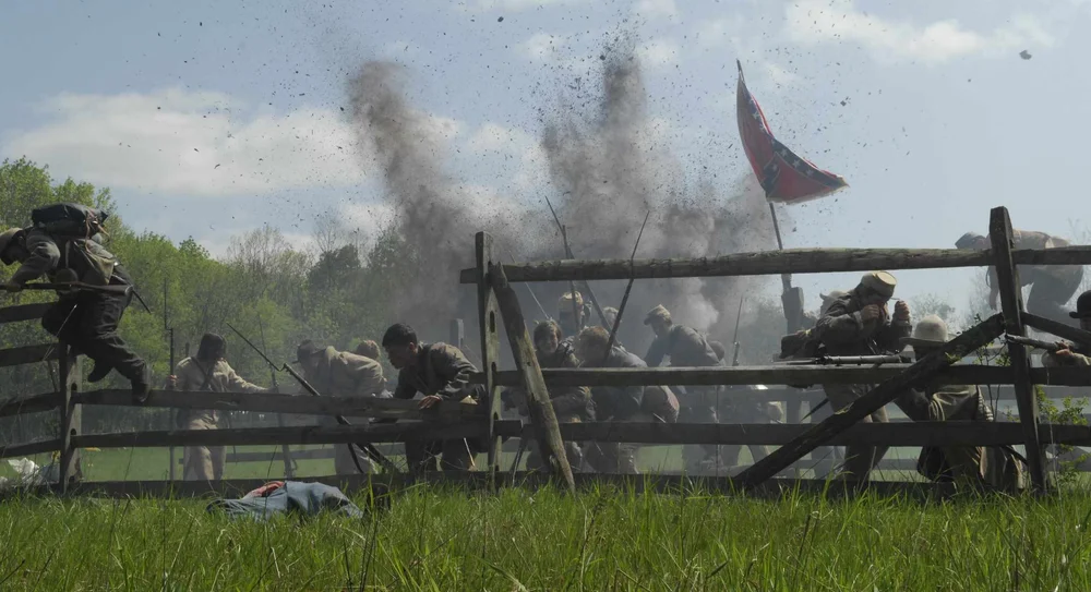 American Civil War — Reenactment Stock Footage