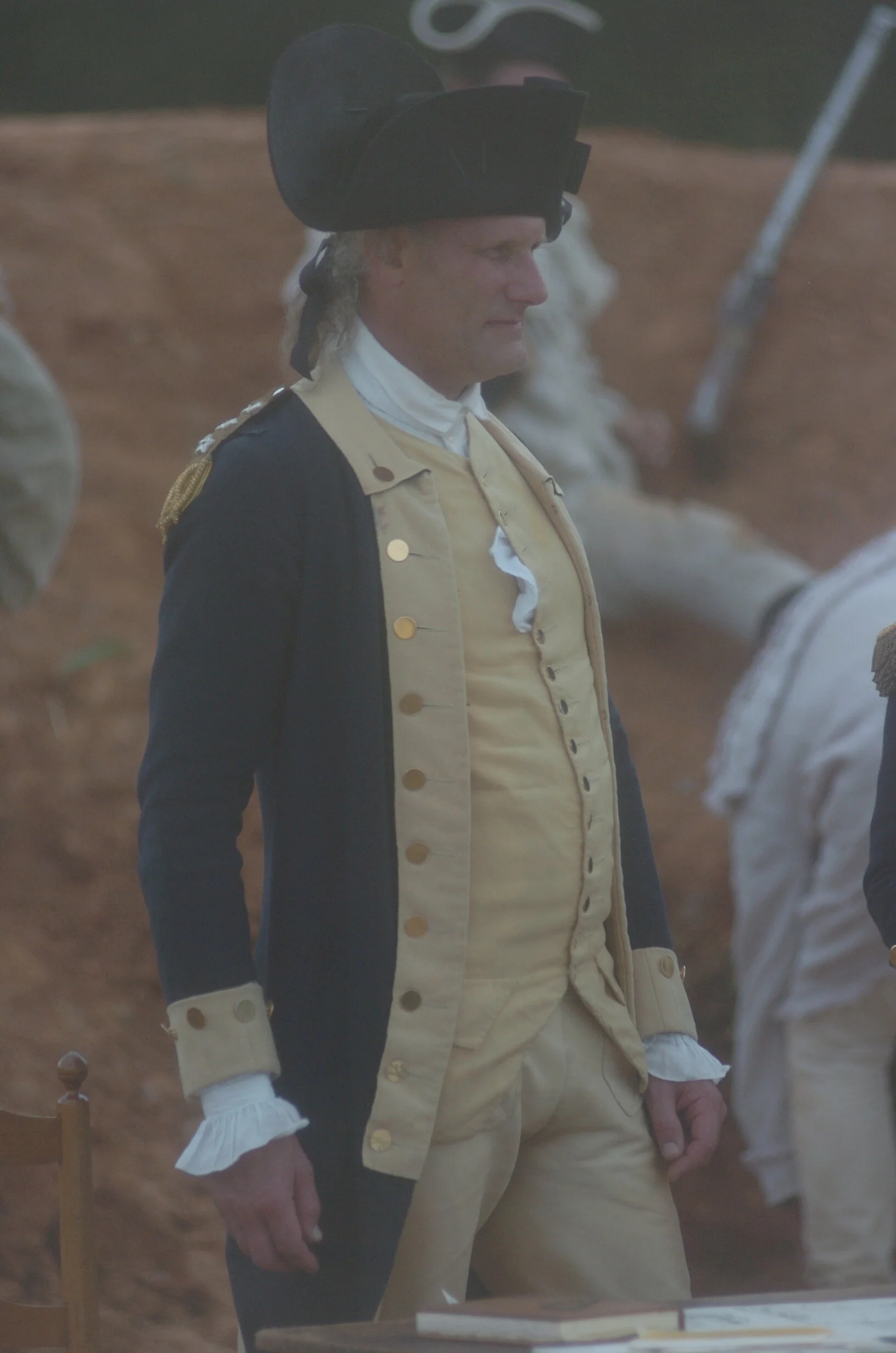General George Washington — Reenactment Stock Footage