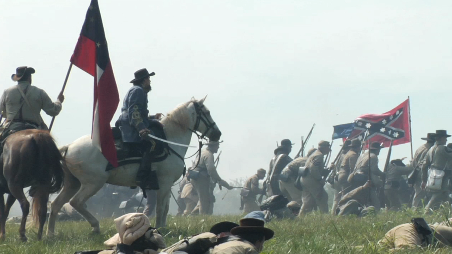 American Civil War — Reenactment Stock Footage